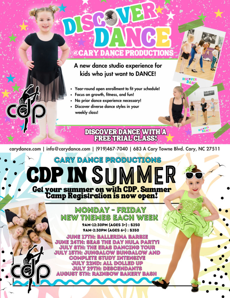 Monthly Newsletter – Cary Dance Productions